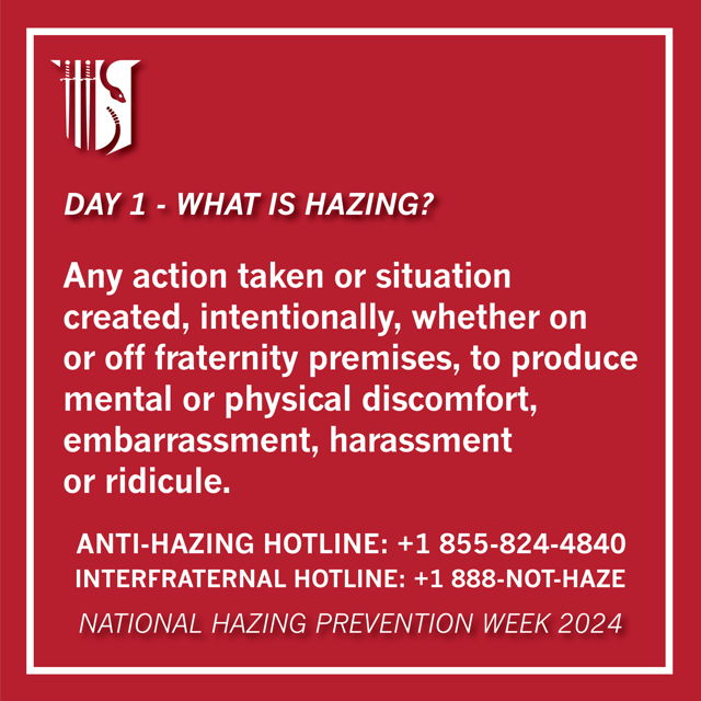National Hazing Prevention Week 2024: Day 1 - What is Hazing?