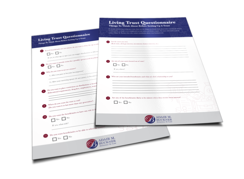 Living Trust Questionnaire