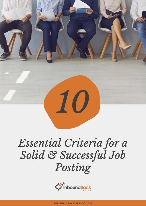 10 Essential Criteria for a Solid & Successful Job Posting