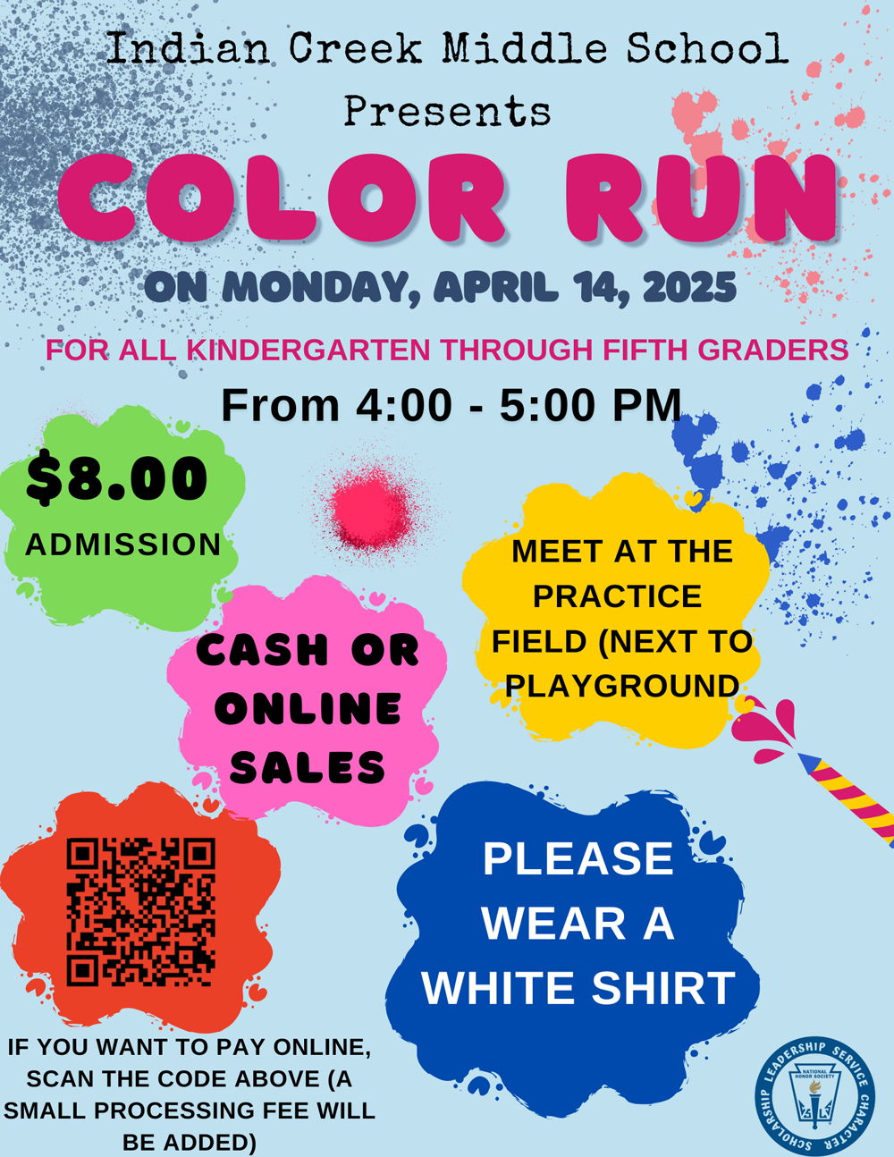 Indian Creek Middle School Color on April 14