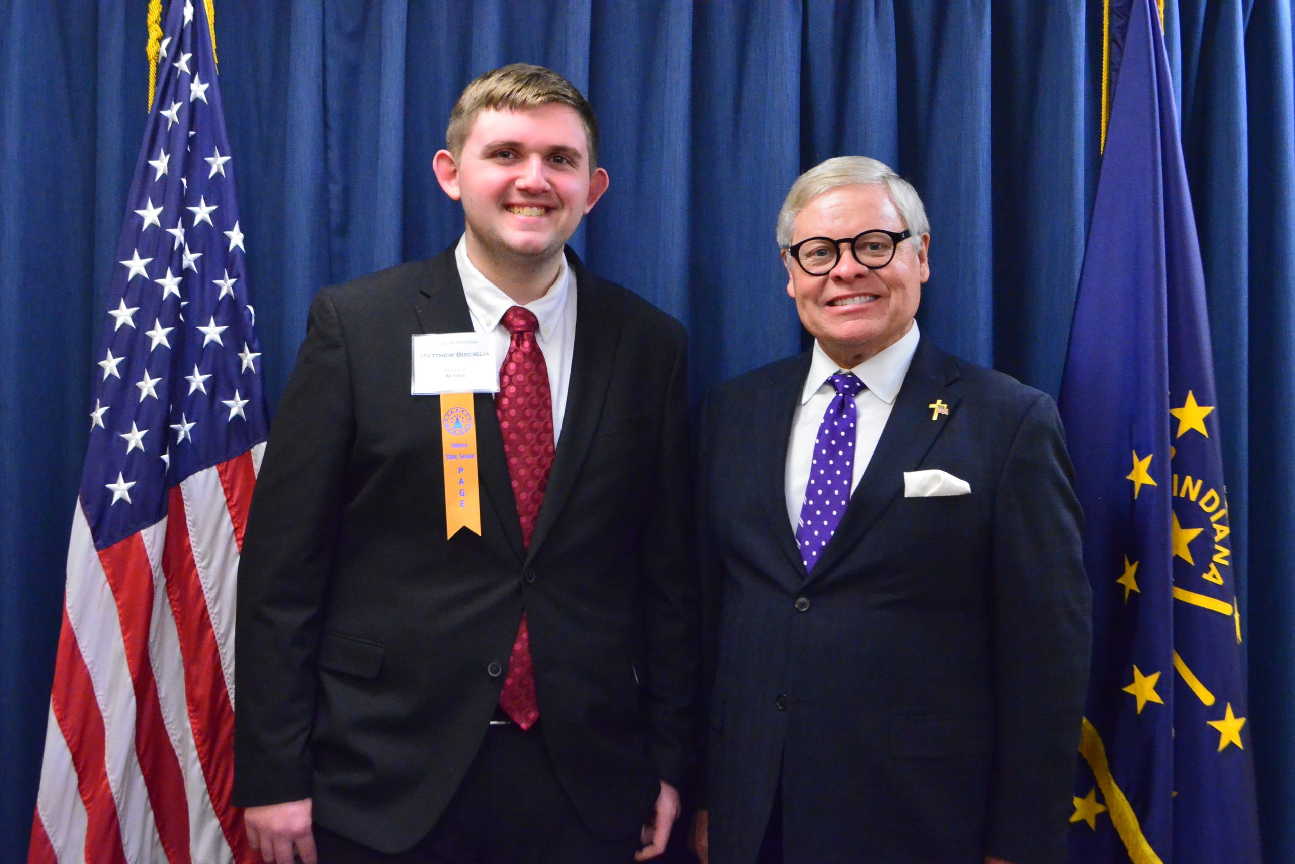 Sen. Alting welcomes local student to Statehouse