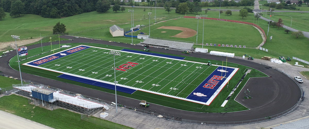 New Football Field Turf Dedicated