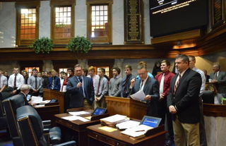Raatz Honors East Central Football Team