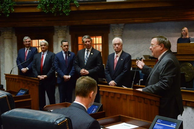 Young Honors Hulman-George Family, Welcomes Roger Penske