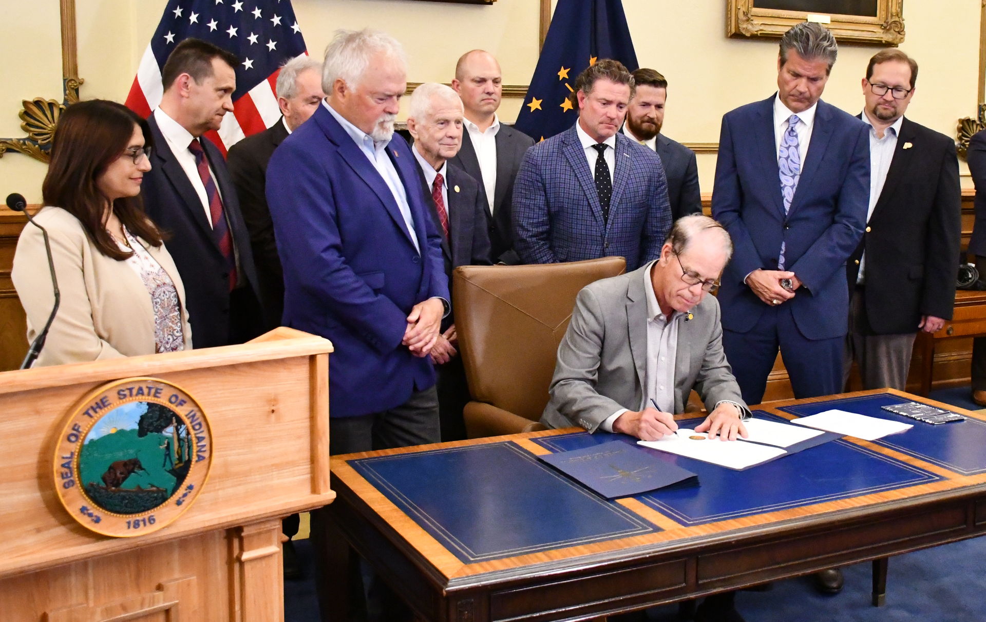 Gov. Braun signs Garten's Medicaid reform bill